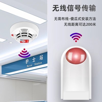 车载烟雾报警器着火感应器火警警报器防烟感器烟雾报警检测仪国标