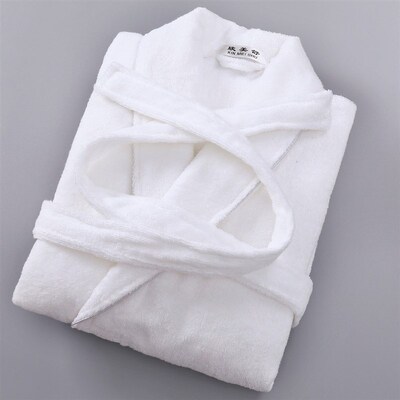 Women Bathrobe Terry Bath White for hotel robe, sauna and sw