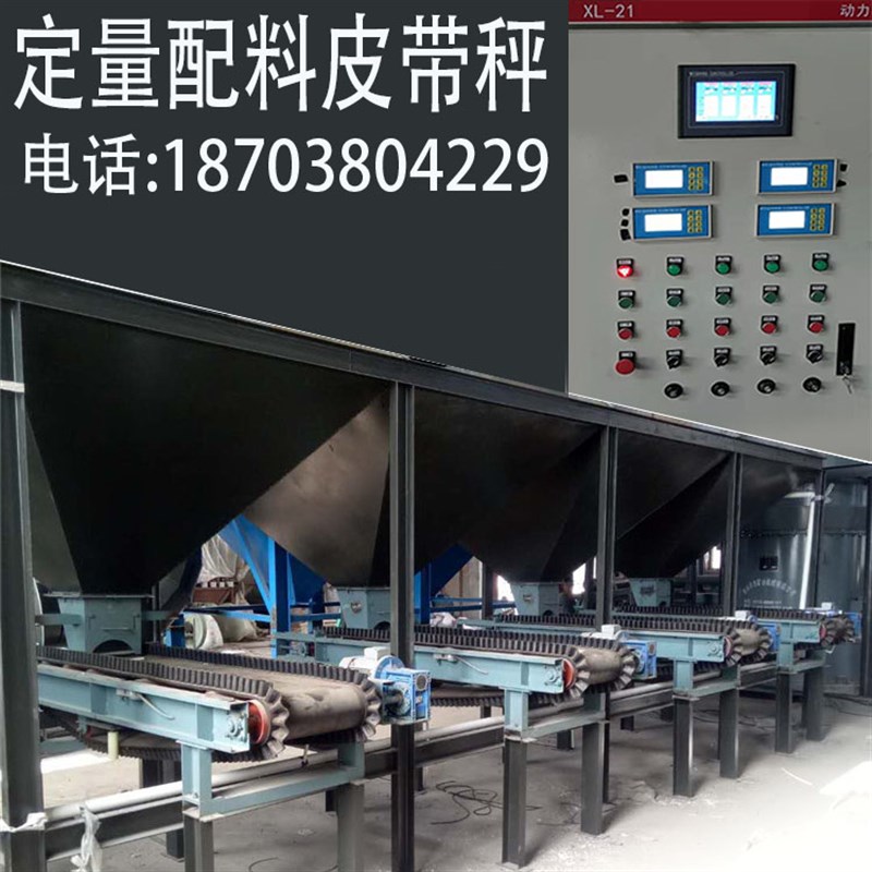 电子皮带秤 定量配料皮带秤按比例配料 多路皮带配料系统