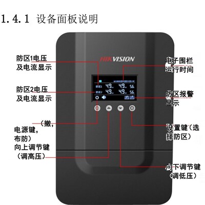 数字围栏脉冲主机双防御区四线PfE0N