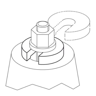 EH 22290C华司 DIN 6372限位块调整垫块高度调整块调节垫块