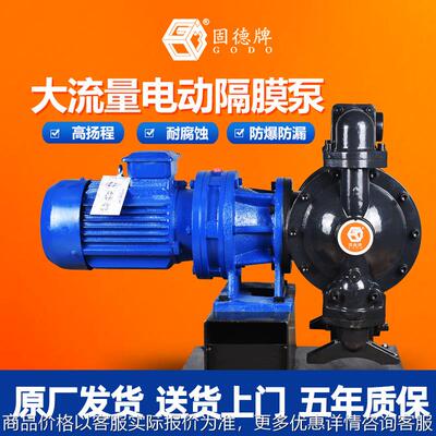 电动隔膜泵BFD-50球铁材质自吸式污水杂质泵不锈钢隔膜水泵