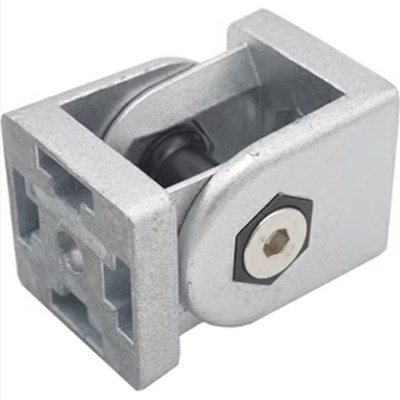 工业铝型材活动铰链带调节把手活动连接件HDE-83030/84040/104545