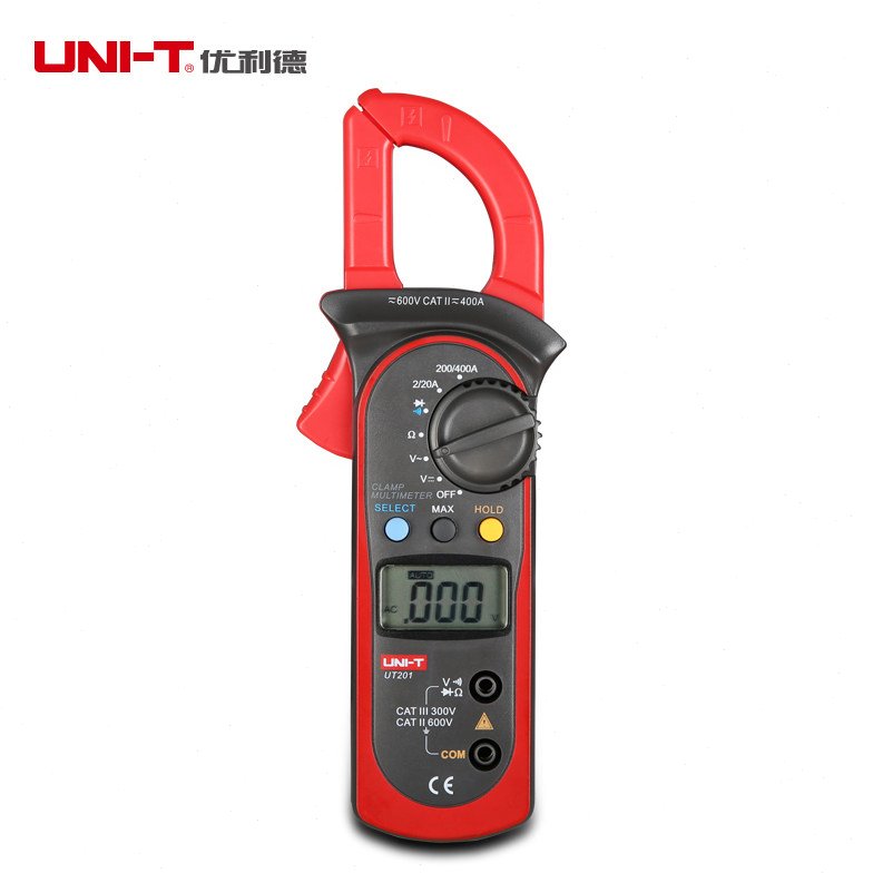 UNI-T/优利德 数字钳型万用表UT201/UT202/UT202A 钳形表电流表