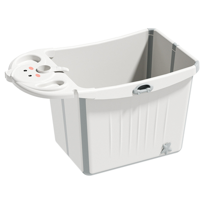 IUU儿童泡澡桶宝宝折叠浴桶婴儿游泳桶洗澡浴桶秋冬家用大号浴盆