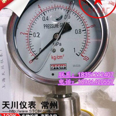 卫生型快装式隔膜耐震压力表 YTPN-100BF-MC 安装卡扣2寸64mm