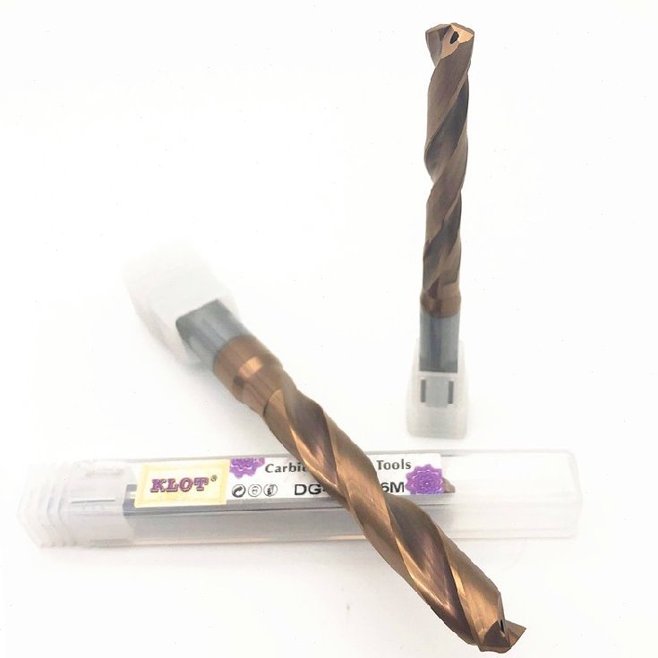KLOT 60°其他内冷出水钻头直柄整体硬质合金麻花钻