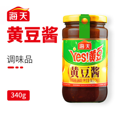 海天黄豆酱340g家用炸酱点蘸酱菜下饭瓶装不辣炒菜拌面大酱豆瓣酱