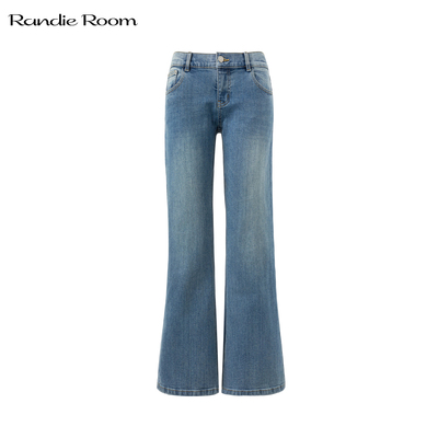 RandieRoomS15做旧水洗直筒裤