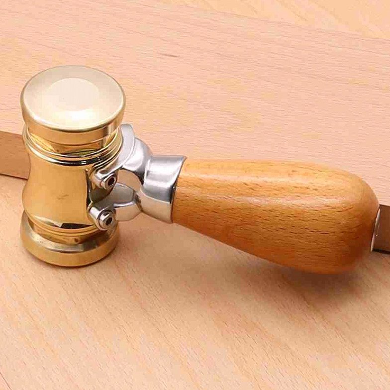 鸿对木工锤铜双用锤子木工辅助工具迷你钉锤家用一体榔头木柄KM18