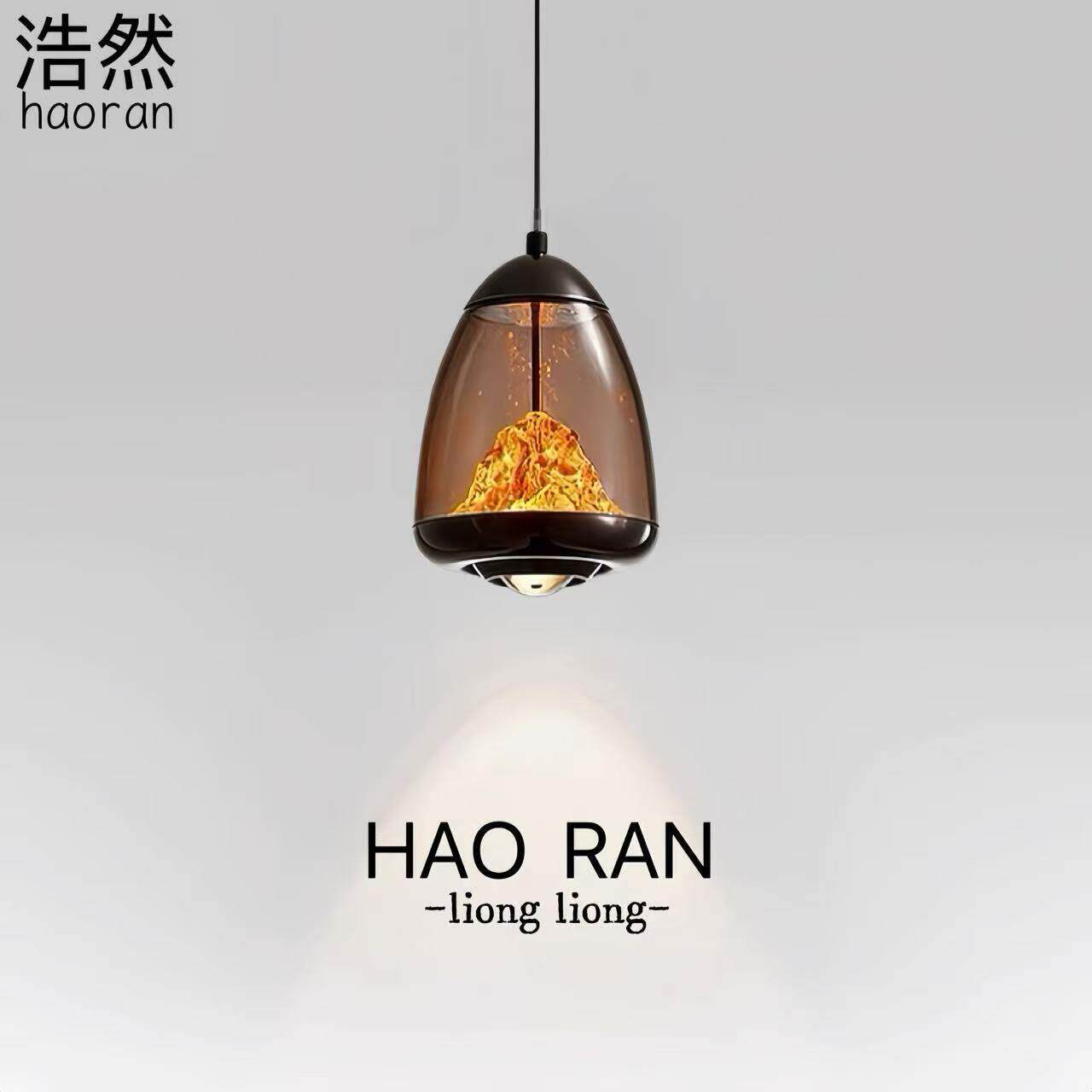 床头吊灯升降手扫创意高级现代意式轻奢玄关智能感应主卧室吊线灯