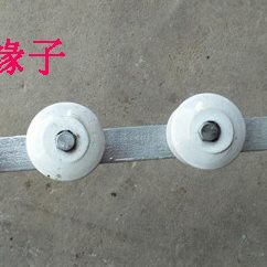 角码电缆电线龙门曲形街码支架配瓷珠瓷瓶绝缘子适合1-120平电线