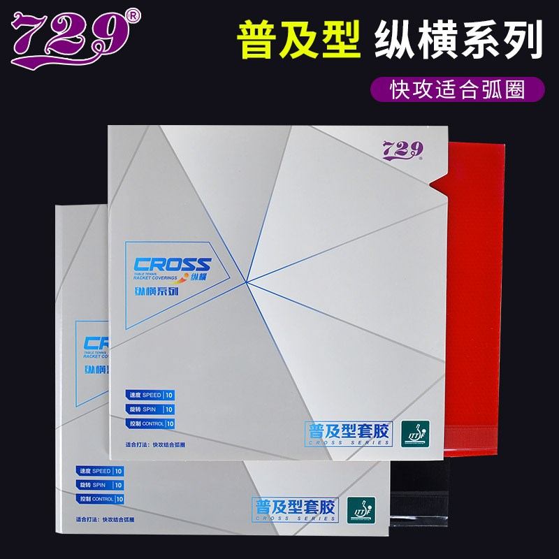 友谊729套胶普及型乒乓球胶皮训练纵横反胶套胶乒乓球拍胶皮初学