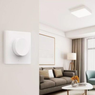 yeelight易来蓝牙调光开关免安装旋钮按压86盒调光调色智能灯开关