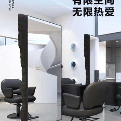 新款网红理发店镜台美发镜简约美容镜单双面镜潮店挂墙发廊专用