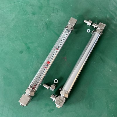 304不锈c钢玻璃管简易直角液位计配套焊接头水箱显示有机管水位计