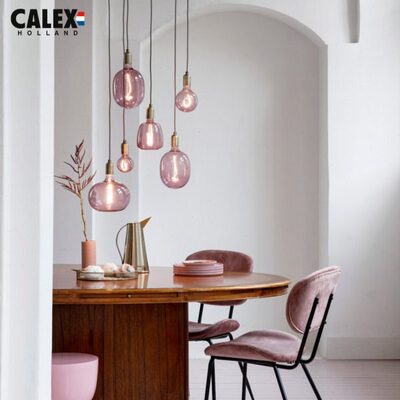 CALEX原创 布达佩斯之夜 多巴胺粉北欧风吊灯酒吧民宿咖啡厅吊灯
