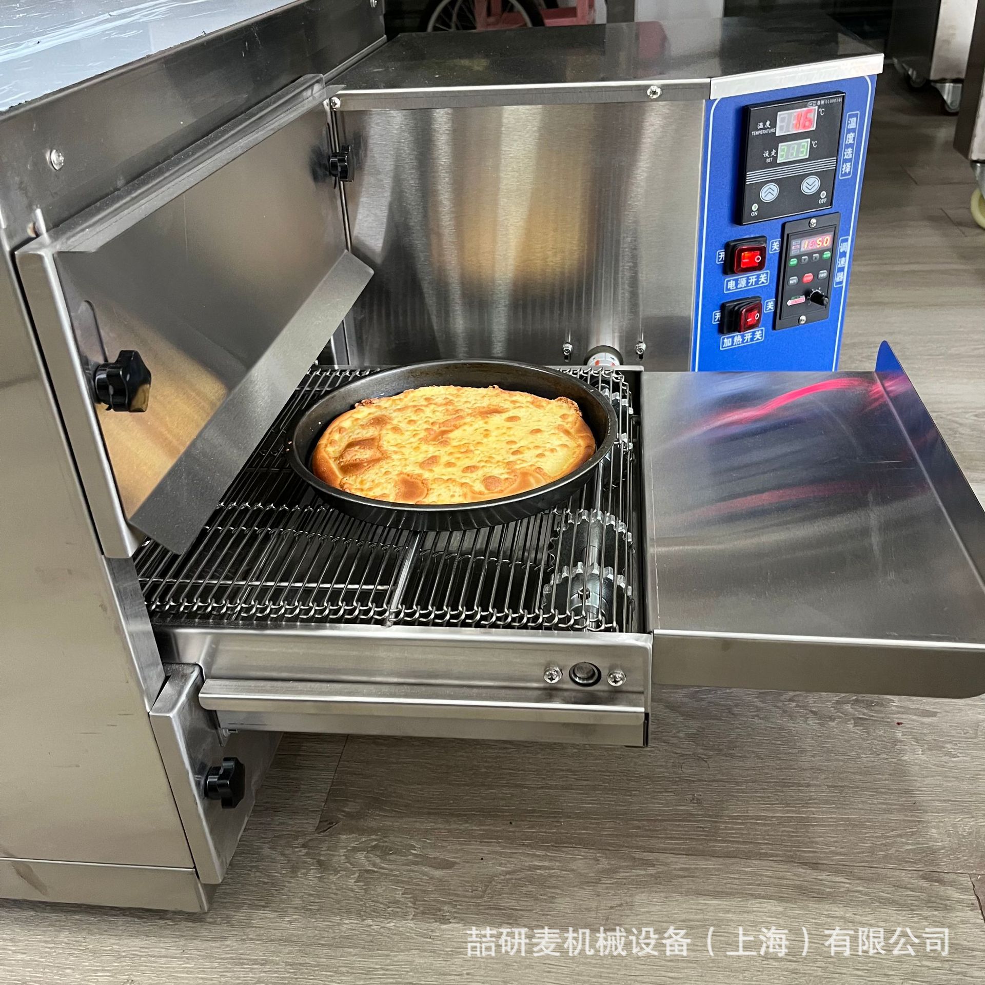 商用热风循环披萨炉 链条传动式披萨烤箱 电热燃气披萨烤箱
