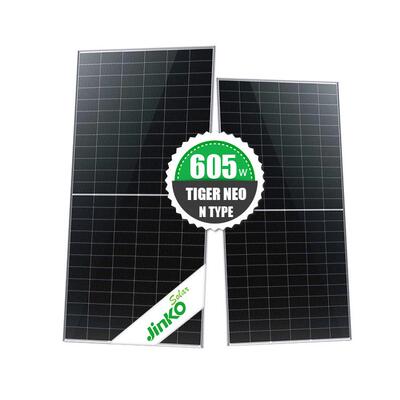 晶科 solar panels 580w-605w单面太阳能光伏板 高效单晶硅组件