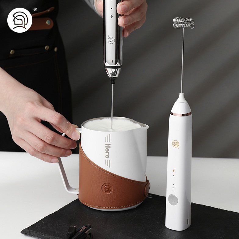 Hero双子电动打奶泡器 咖啡奶泡机 家用牛奶手持搅拌棒打蛋器