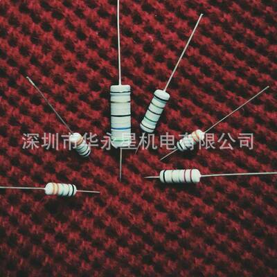直销高品质，色环电阻器，NKNP无感线绕电阻器2W1R+-5%
