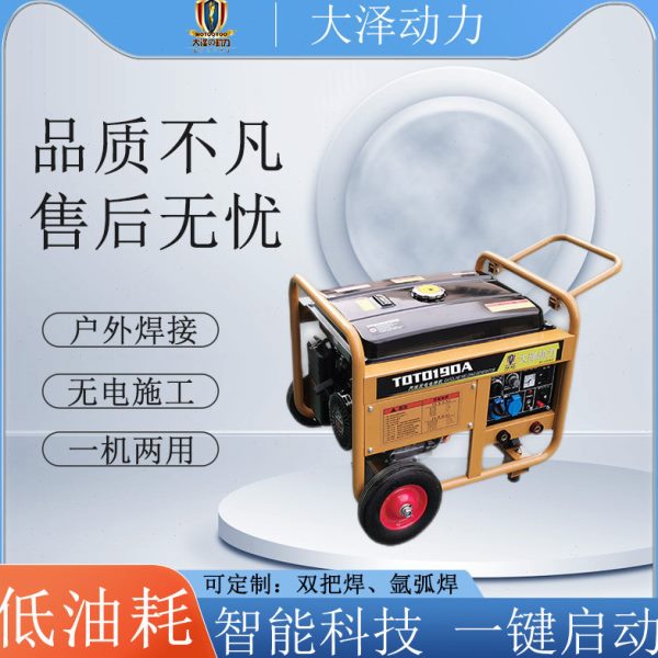 野外作业 多功能190A/230A/250/300a汽油发电电焊两用机 大泽动力