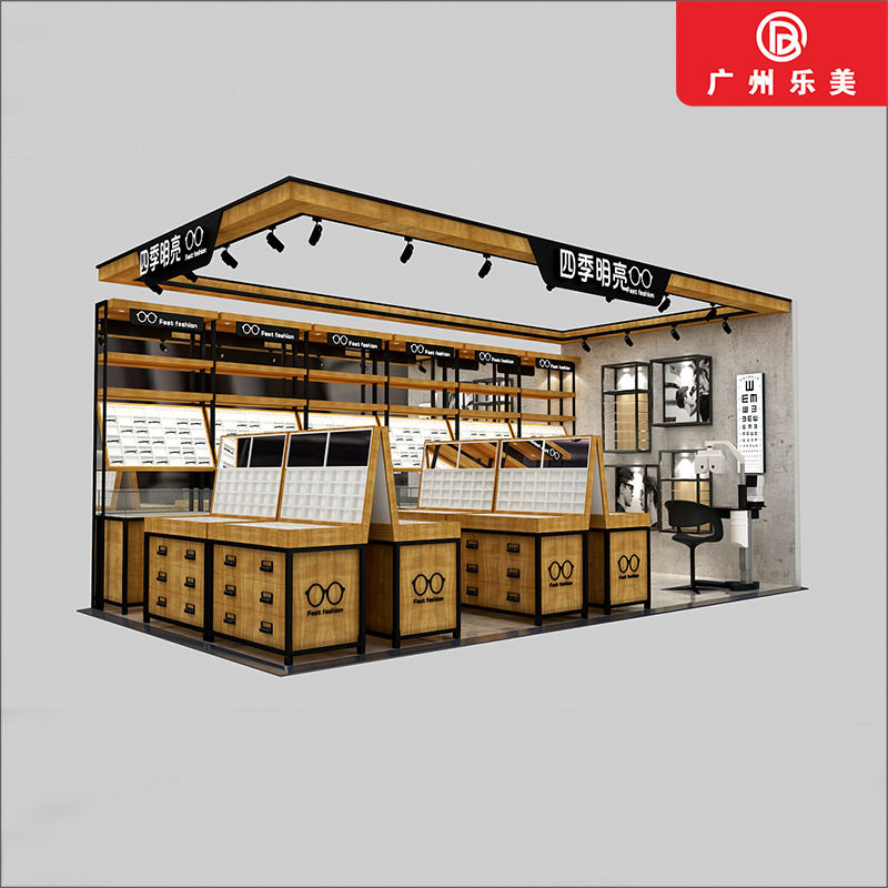 专业设计时尚眼镜展示柜隐形眼镜中岛柜高柜厂家制作团队安装