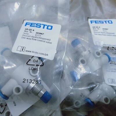 FESTO节流阀193973/GRO-QS-6/193969/GR-QS-6/193967/GR-QS-4现货