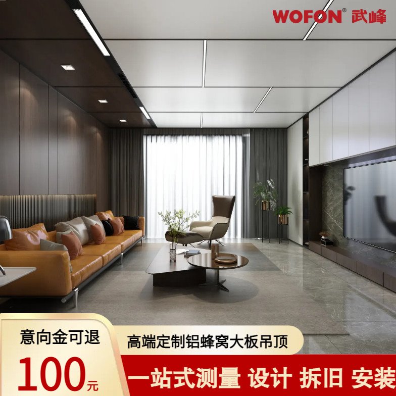 铝蜂窝大板吊顶厨房卫生间客厅阳台办公室卧室天花集成吊顶包安装