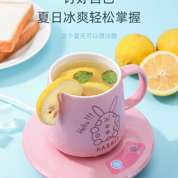 快速加热保温杯垫usb制冷两用办公室学生宿舍冷暖水杯碟便携底座