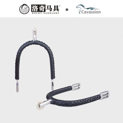 圆轮马刺(皮) 英式马刺 马刺 马刺带 l码 洛奇马具8110068