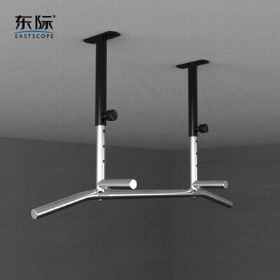 梁下天花板吊顶单杠健身加高东际可升降高度单杆把位多款引体向上