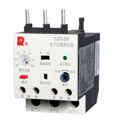 常熟开关CJD3系列电子过载继电器0.8-25A50A105A80-200A180-450A