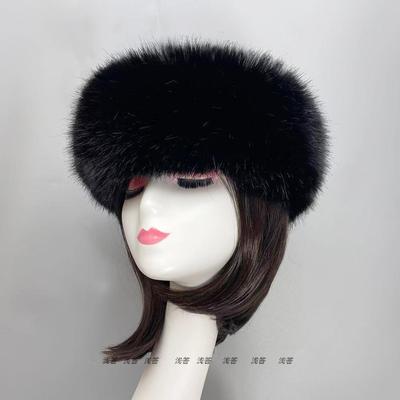 秋冬多巴胺毛绒民族风空顶帽