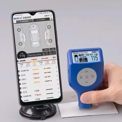 果欧四代GTS8102金属腻子漆膜仪3000um铁铝两用车商专用排雷王