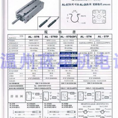槽利）富台湾ALAL磁性开关407-（ I沟RF 元mm