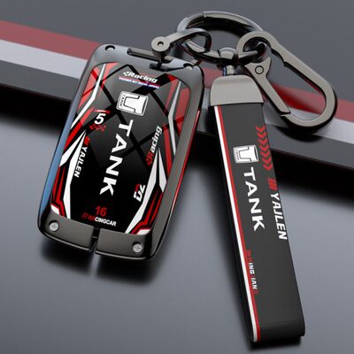 4t专用汽车用品钥匙套配件黑科技三h000改装403070i050扣坦克壳百