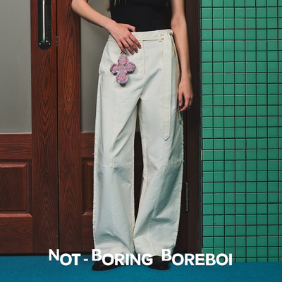 NBB做旧垂坠松弛感立体剪裁长裤