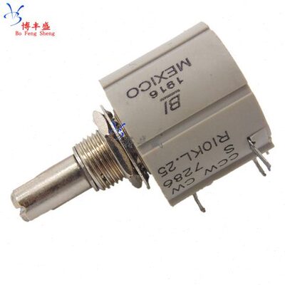 精密多圈电位器 CCW CW S 7286 R1K 2K 5K 10K 2W功率 10圈