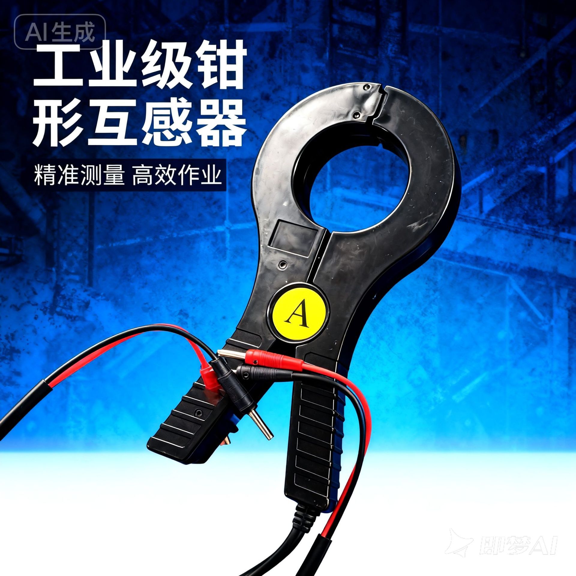 开口式仪器仪表专用钳型60孔穿线缆测量CT夹子款 钳形电流互感器