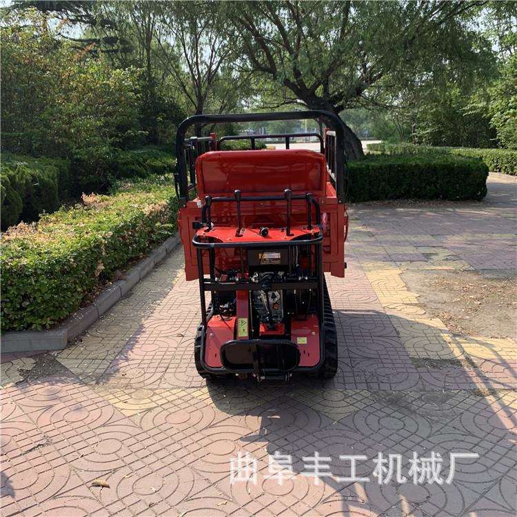 果园采摘升降平台 柴油动力小型履带运输车 大棚果园农用拉肥车