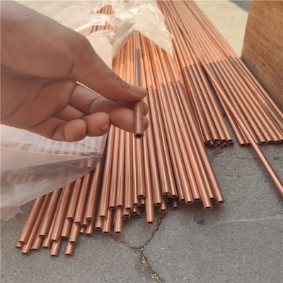 洛铜T2紫铜管耐高温铜管2/3/4/5/6/7/8/9/10/11/12mm软态紫铜盘管