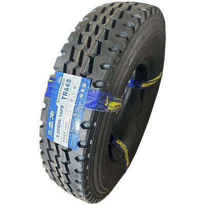 全钢真空卡客车轮胎三角1100R20货车平板车轮胎TR668花纹18层级