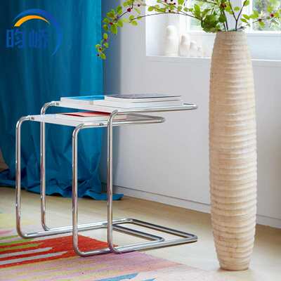 家具B97SideTable金属不锈钢角几现代板式边几客厅侧边现代简约