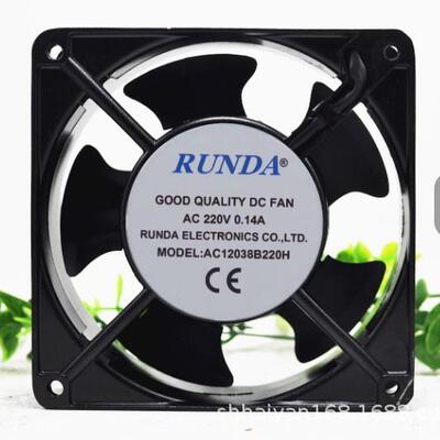 RUNDA AC12038B220H电机RT1238B22H-RA 220V冰箱轴流风机散热风扇