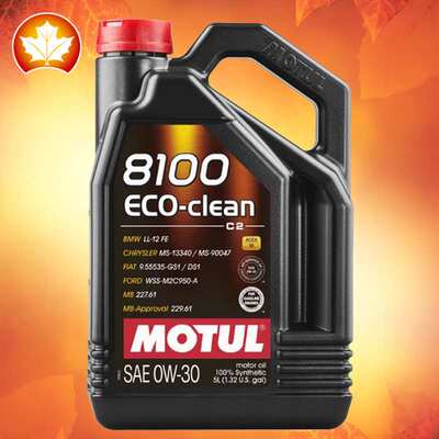 摩特 8100 ECO-clean 0W30 5L/1L C2标准 国六进口酯类全合成机油