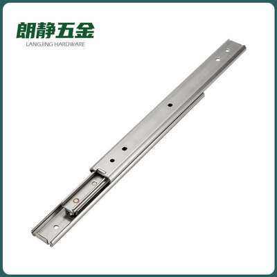 SSRXY27三节式不锈钢滑轨三段抽拉型线性导轨27宽304耐高温滑轨