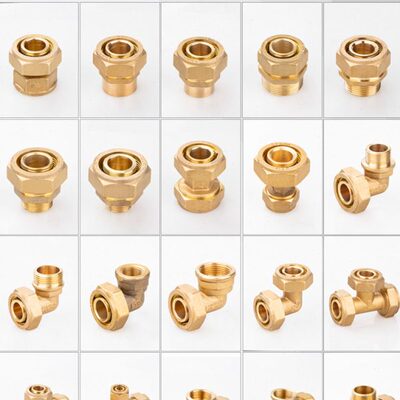 黄铜等径太阳能三通内外26接变径 接头暖气配件丝1.232寸铝塑管直