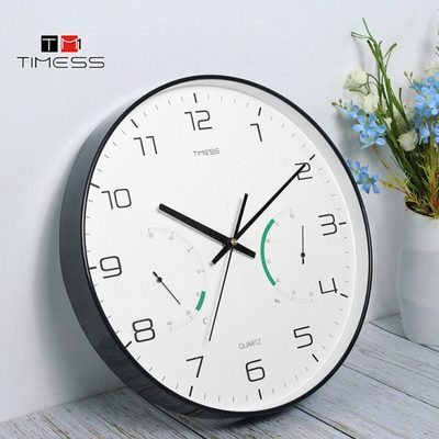 TIMESS电波钟挂钟客厅家用时尚创意挂墙轻奢装饰大气静音时钟智能