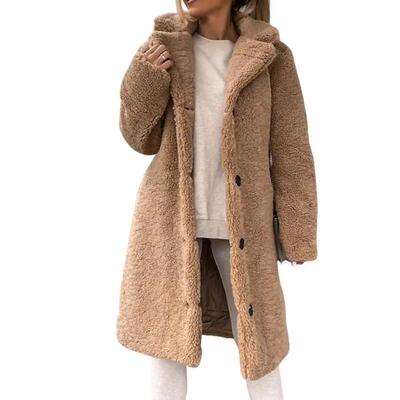 Autumn Winter Long Coat Women Faux Fur Coat Women Warm